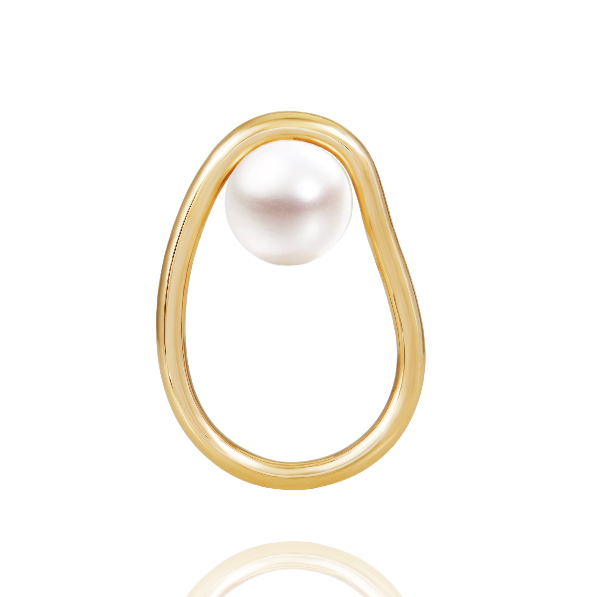 Floating Pearl Ring – Renn New York